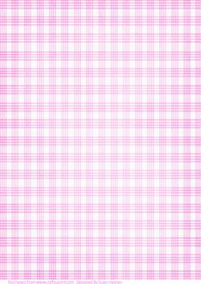 Baby Pink Plaid Paper 2 - CUP374741_846 | Craftsuprint
