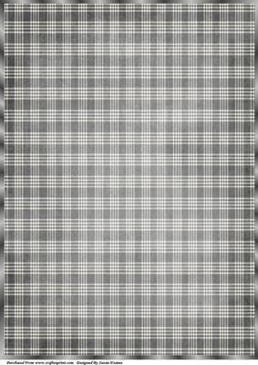 Charcoal Grey Plaid Paper, with Border - CUP537672_846 | Craftsuprint