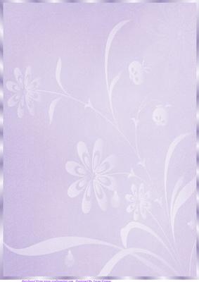 Purple Floral Paper, with Border 2 - CUP556797_846 | Craftsuprint