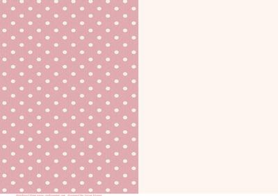Pink and Cream Polka Dot Mix'n'match Papers - CUP673736_846 | Craftsuprint