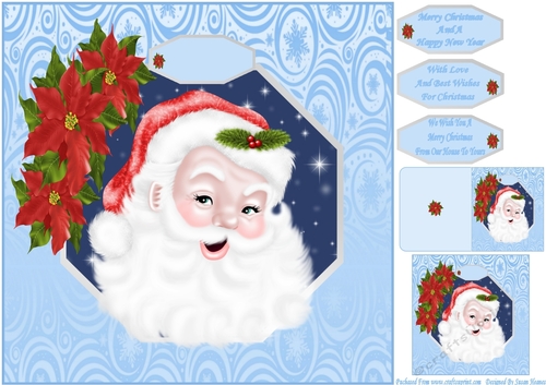 Cheery Santa Claus 8x8 - CUP742858_846 | Craftsuprint