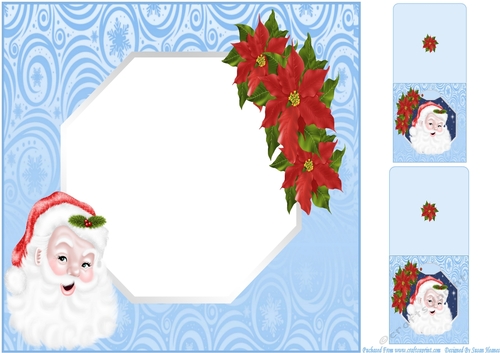 Cheery Santa Claus 8x8 Insert, With Gift Tags - CUP742860_846 ...