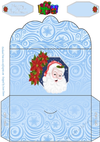 Cheery Santa Money Wallet - CUP743702_846 | Craftsuprint