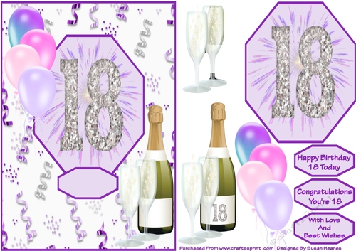 Congratulations Youre 18 Today - CUP784225_846 | Craftsuprint