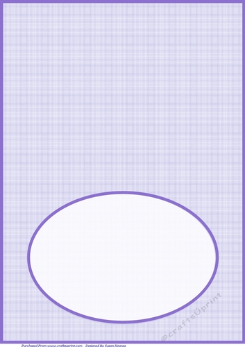 Purple Check Insert, With Border - CUP901914_846 | Craftsuprint