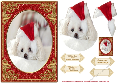 Have A Paw...some Christmas - CUP921683_846 | Craftsuprint