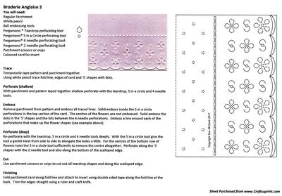 Broderie Anglaise 3 Parchment Card - CUP173807_106 | Craftsuprint