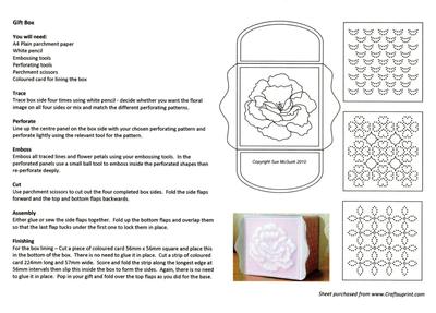 Gift Box Parchment Pattern - CUP333228_106 | Craftsuprint