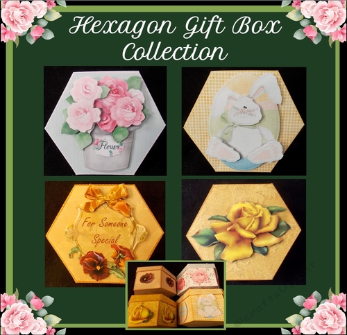 Hexagon Gift Box Collection - CUP1102129_2153 | Craftsuprint