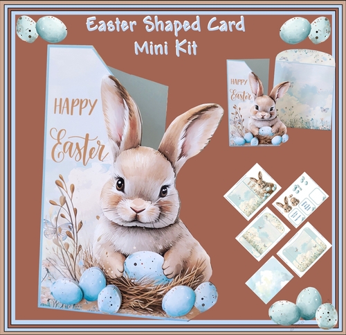 Easter Bunny Shaped Card Mini Kit - CUP1294128_2153 | Craftsuprint
