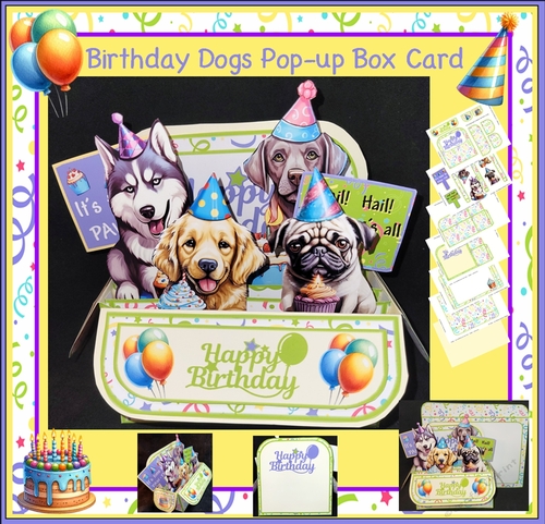 Birthday Dogs Rectangle Pop up Box Mini KIt - CUP1329164_2153 ...