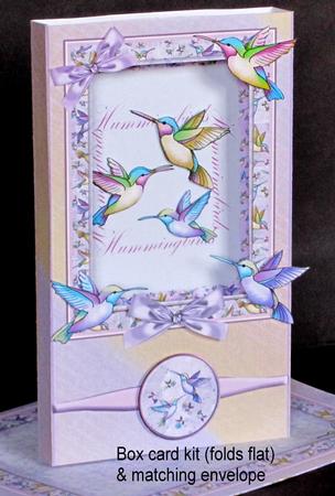Humming Birds Kit (folds Flat) with Envelope - CUP156590_489 | Craftsuprint
