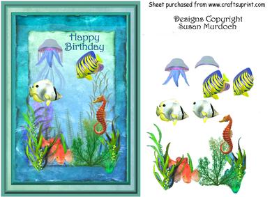 Ocean/tropical Fish Card 3 - Birthday Step by Step - CUP87149_489 ...