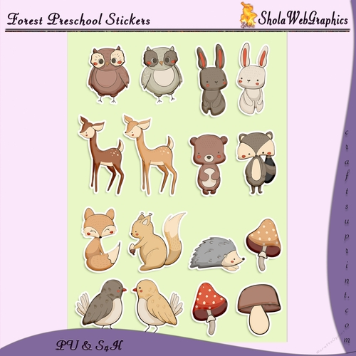 Forest Preschool Stickers - CUP1024753_2329 | Craftsuprint