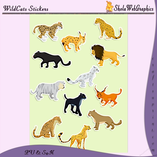 WildCats Stickers - CUP1024773_2329 | Craftsuprint