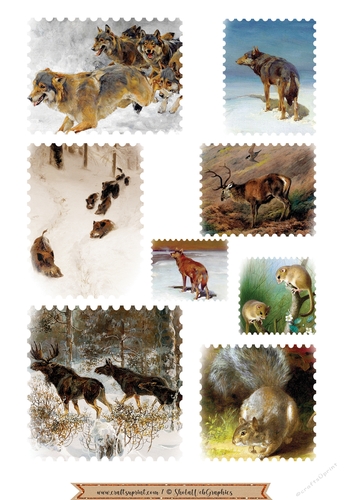 Wild Animals Stamps - CUP1134741_2329 | Craftsuprint