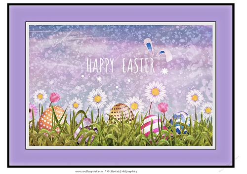Happy Easter 1 A4 Card - CUP1147525_2329 | Craftsuprint