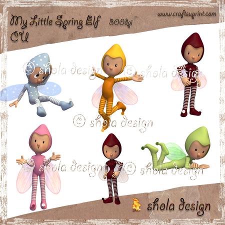 My Little Spring Elf & Bonus - CUP670496_2329 | Craftsuprint
