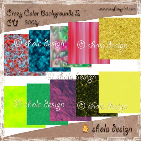 Crazy Color Backgrounds 2 - CUP674384_2329 | Craftsuprint