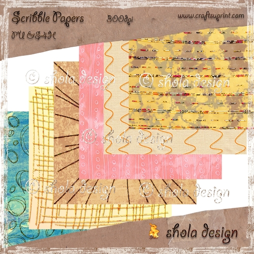 Scribble Papers - CUP713639_2329 | Craftsuprint