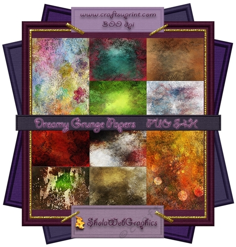 Dreamy Grunge Papers - CUP739648_2329 | Craftsuprint