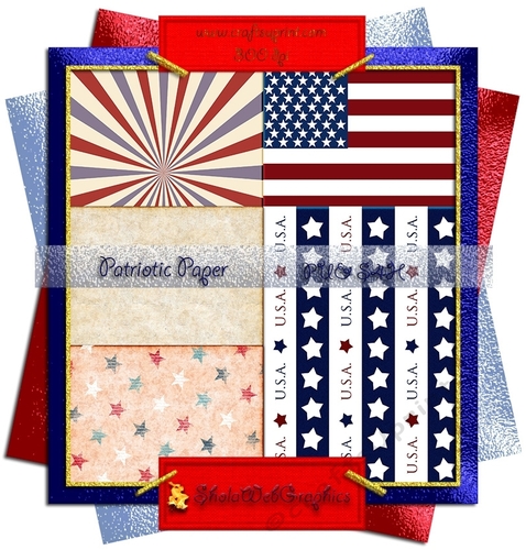 Patriotic Paper - CUP887872_2329 | Craftsuprint