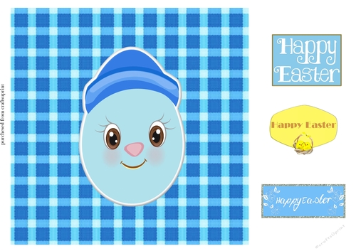 Easter Egghead 01 Quick Card - CUP941349_2329 | Craftsuprint
