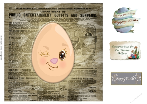 Easter Egghead 09 Quick Card - CUP941360_2329 | Craftsuprint