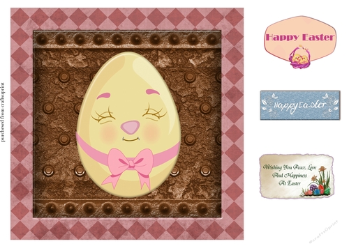 Easter Egghead 10 Quick Card - CUP941361_2329 | Craftsuprint