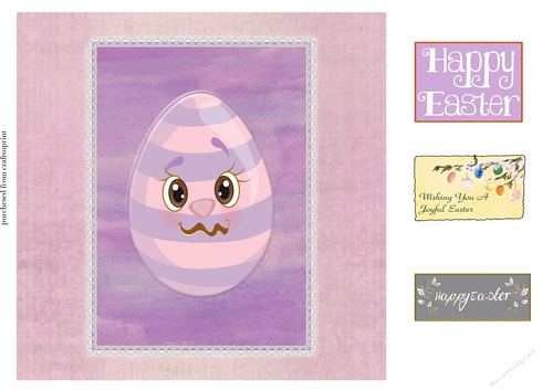 Easter Egghead 15 Quick Card - CUP941368_2329 | Craftsuprint