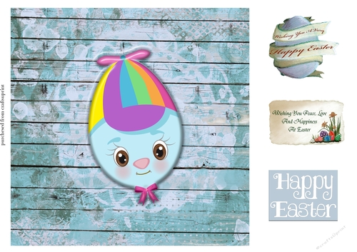 Easter Egghead 17 Quick Card - CUP941370_2329 | Craftsuprint