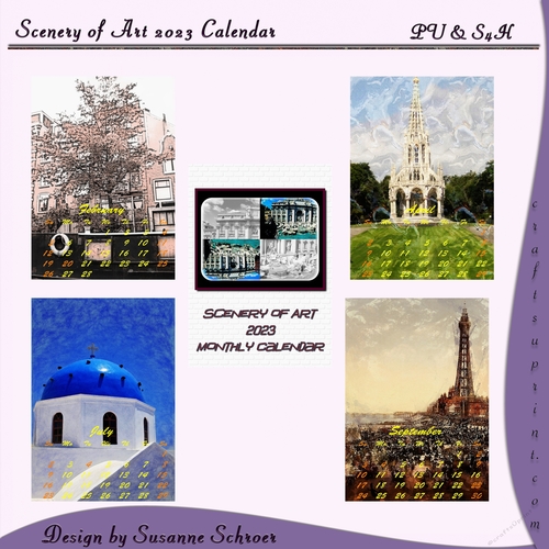 Scenery of Art 2023 Portrait Calendar - CUP991844_2329 | Craftsuprint