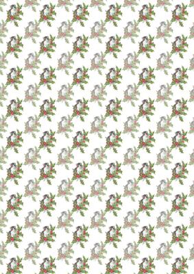 Cats and Holly Backing Sheet - CUP377124_1487 | Craftsuprint
