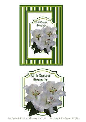 Sympathy Card Front and Topper - CUP389456_1487 | Craftsuprint