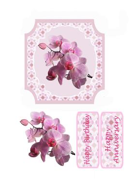 Orchid Topper with Decoupage - CUP439683_1487 | Craftsuprint
