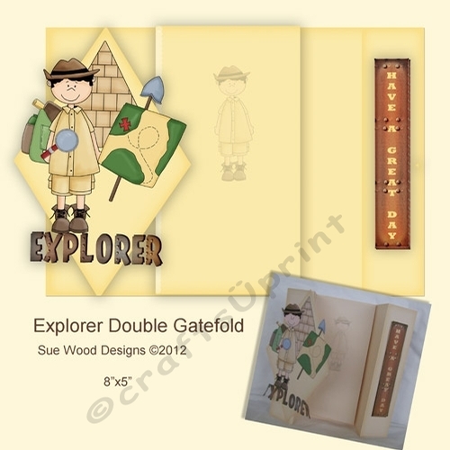 Explorer Double Gatefold card - CUP1099967_927 | Craftsuprint