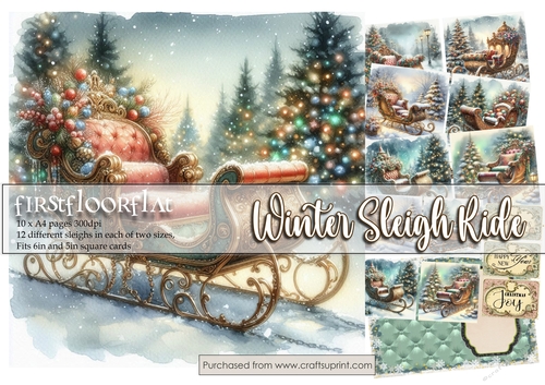 Winter Sleigh Ride - CUP1339786_126295 | Craftsuprint