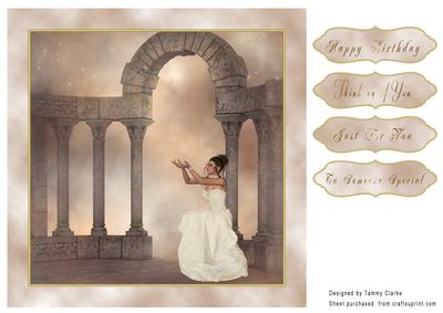 Beautiful Angel Card Topper 4 - CUP446878_1873 | Craftsuprint