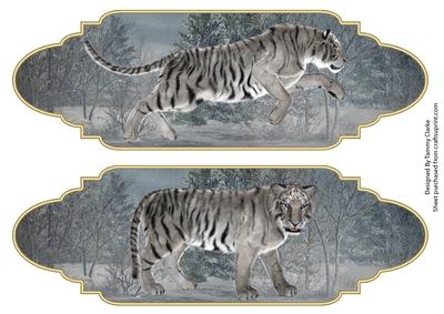 White Tiger Topper Set 3 - CUP514203_1873 | Craftsuprint