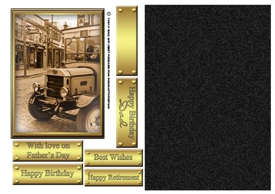 Vintage Bus Photograph Card - CUP257844_1446 | Craftsuprint