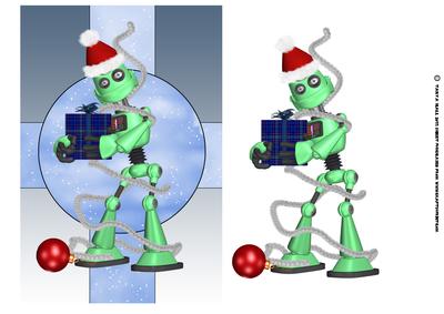A Card the Lads Will Love the Robot Christmas Card - CUP261975_1446 ...