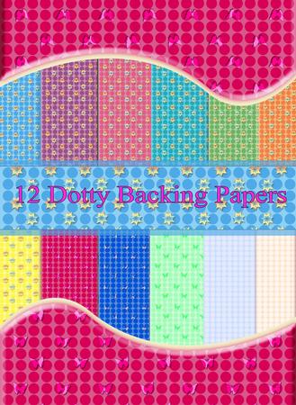 12 Dotty Background Papers - CUP273666_1446 | Craftsuprint