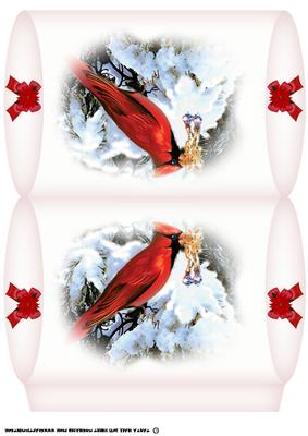 Mini Pill Box with Red Cardinal - CUP281111_1446 | Craftsuprint