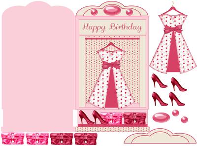 Dress Shoes Handbag and Wardrobe Card - CUP310921_1446 | Craftsuprint