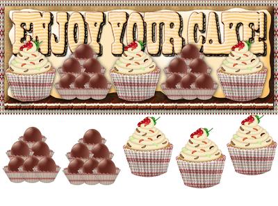 Enjoy Your Cake Birthday Card Front - CUP322959_1446 | Craftsuprint
