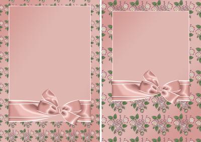 Peach and Pink Two Floral Backing Paper with Flowers - CUP365369_1446 ...
