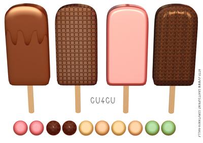 Ice Lollies and Candy Drops Clip Art Cu4cu - CUP434914_1446 | Craftsuprint