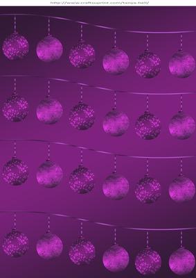 Christmas Bauble Background Sheet - CUP444766_1446 | Craftsuprint