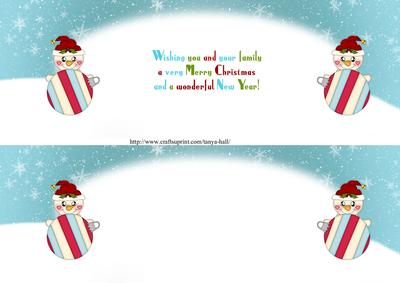 Large Dl Christmas Snowman Insert - CUP449653_1446 | Craftsuprint