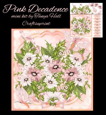 Pink Decadence Birthday Floral Mini Kit - CUP485683_1446 | Craftsuprint
